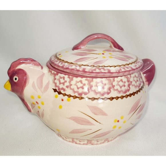 Temp-Tations | Kitchen | Temptations Tara Pink Chicken Bowl With Lid ...